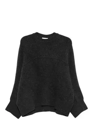 Christian Wijnants Seam-detail Crew-neck Sweater - Grey