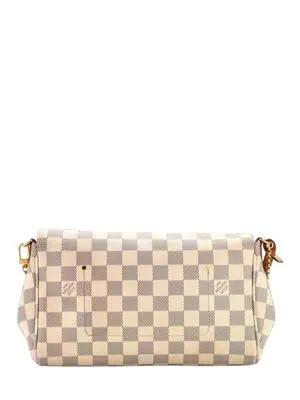 LOUIS VUITTON Favourite Handbag Damier Mm Cross Body Bag - White