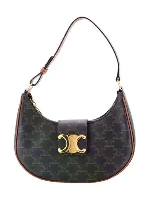 Celine Ava Triomphe Shoulder Bag - Brown