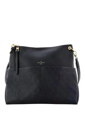 LOUIS VUITTON Monogram Empreinte Leather Hobo Bag - Black