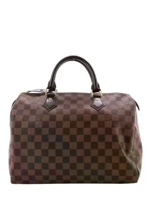 LOUIS VUITTON Louis Vuitton Speedy Handbag Damier Satchel Brown