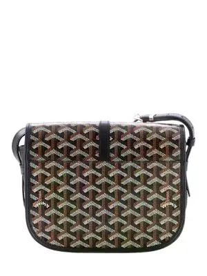 Goyard Belvedere Ii Messenger Bag Coated Canvas Pm Cross Body Bag - Black