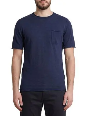 PALTO' Linen And Cotton T-shirt Blue