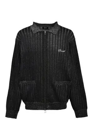 BREATH Ribbed Patch-pocket Cardigan - Black