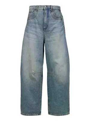 EGONLAB Whiskering-effect Jeans - Blue