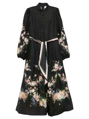 Zimmermann Valiant Button-up Maxi Dress - Black