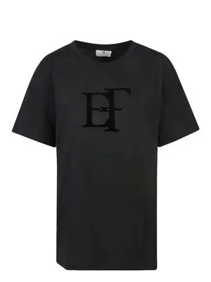 Elisabetta Franchi Logo-embellishment T-shirt - Black
