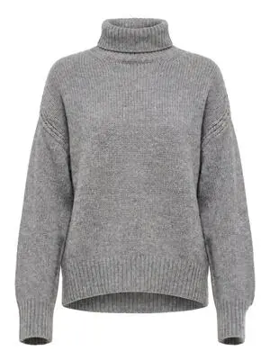 SA SU PHI SA SU PHI Cashmere Cut-Out Roll-Neck Sweater Grey