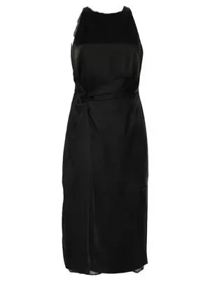 RÓHE Twist-detail Sleeveless Midi Dress - Black