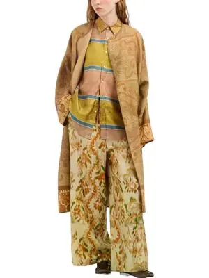 PIERRE-LOUIS MASCIA Paisley-pattern Kimono - Neutrals