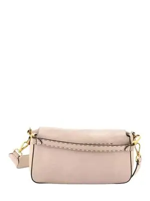 Fendi Selleria Baguette Leather Medium Shoulder Bag - Neutrals