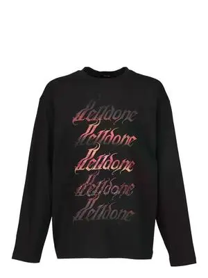 We11Done Se11done Logo-print Long-sleeve T-shirt - Black
