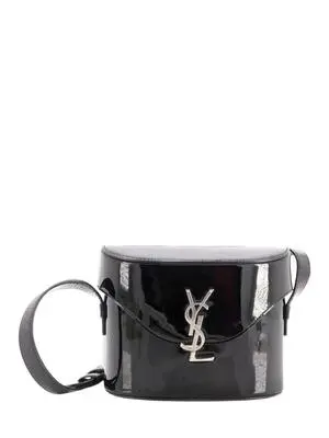 Saint Laurent Saint Laurent June Box Bag Patent Shoulder Bag Black
