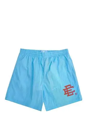 ERIC EMANUEL Logo-print Drawstring Swim Trunks - Blue