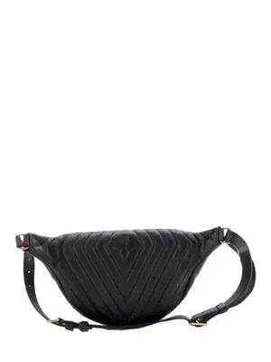 LOUIS VUITTON Quilted Leather New Wave Bumbag Belt Bag - Black