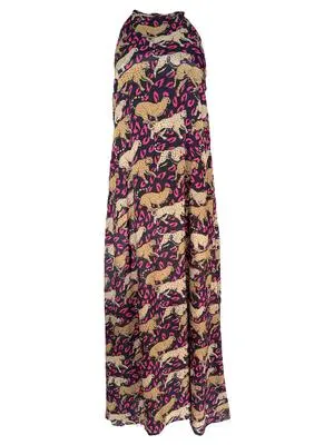 ANY OLD IRON Any Old Iron Wild Cheetah Halter Dress