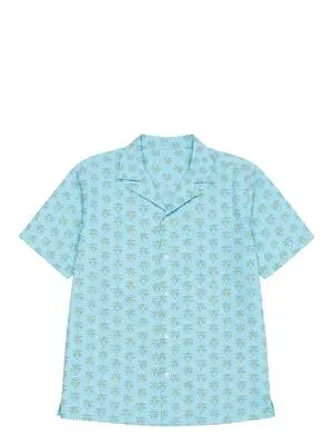 JACQUES ZOLTY Jacques Zolty Cotton Palm Print Shirt