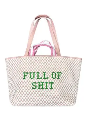LILLY LOVES Embroidered Shoulder Bag - Pink
