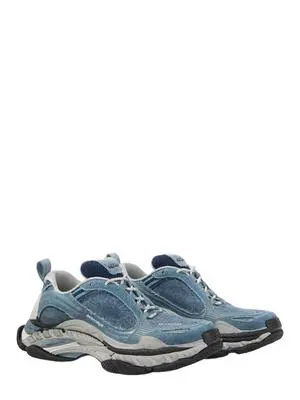 Balenciaga Triple S Denim Sneakers - Blue
