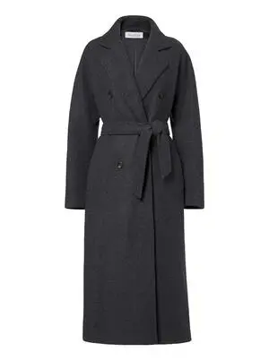 Max Mara Cashmere Wrap Coat - Grey