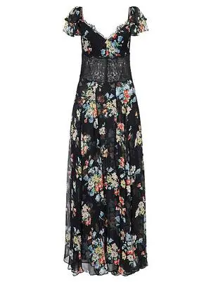 Rixo Carina Floral Chiffon Maxi Dress - Multi