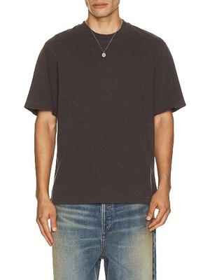 AGOLDE Asha Mock Neck Tee - Forge