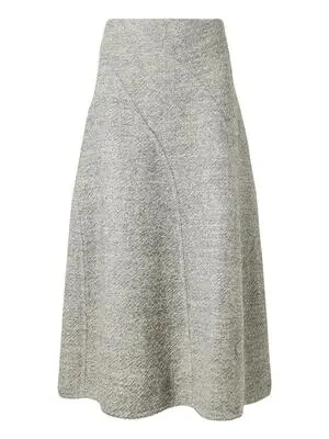 Proenza Schouler Gaelle Wool-blend Midi Skirt - Gray