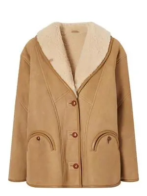 BLAZÉ MILANO Tatoosh Shearling Jacket - Brown
