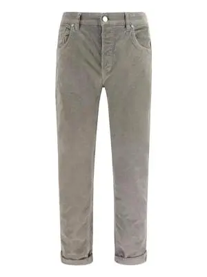 PT TORINO Corduroy-effect Trousers - Grey