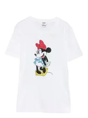 Liu Jo X Disney Minnie Mouse Rhinestone-embellished T-shirt - White