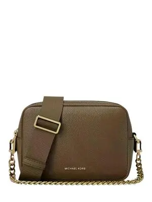 Michael Kors Bryant Medium Pebbled Leather Camera Crossbody Bag - Brown