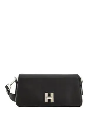 Hogan Hogan Leather H-Turn Bag Black