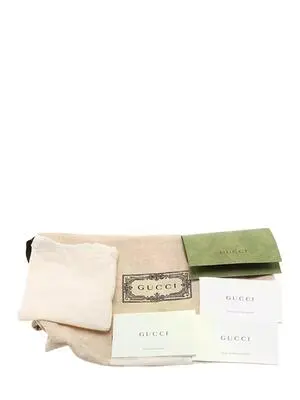 Gucci Gg Supreme Half Moon Bag Satchel - Neutrals