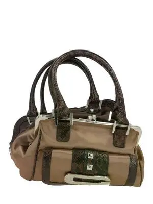 AUGUST BARRON Python-print Crocodile-effect Tote Bag - Brown