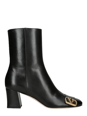 Valentino Garavani Veeside 60 Leather Ankle Boots - Black
