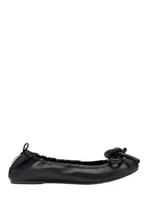 Marc Jacobs Marc Jacobs The Bow Lace-Up Ballerinas Black