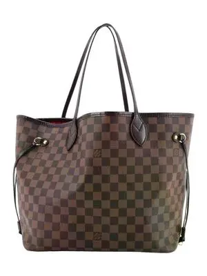 LOUIS VUITTON Neverfull Damier Mm Tote Bag Brown