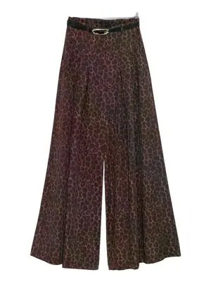 Imperial Leopard-print Palazzo Trousers - Brown