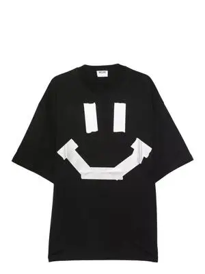 Moschino Smiley-print T-shirt - Black