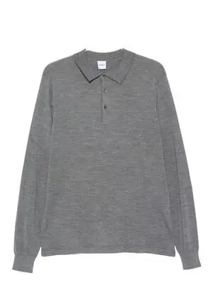 Aspesi Long-sleeve Polo Shirt - Grey