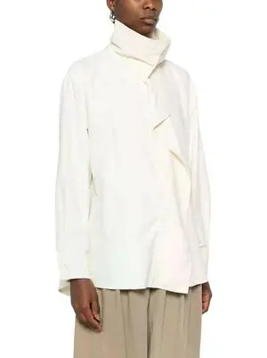Source Unknown Dhani Ruffled Shirt - Neutrals