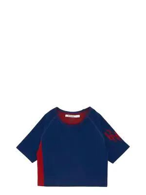 Rhude Stretch Cropped Top - Blue