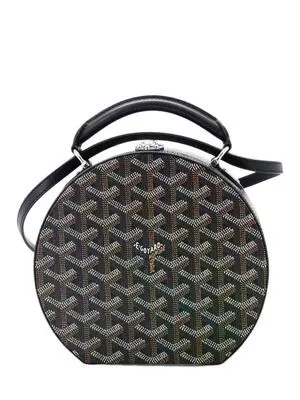 Goyard Alto Hatbox Bag Coated Canvas Satchel - Black