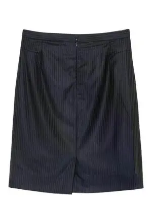 Loro Piana Pinstripe Skirt - Blue