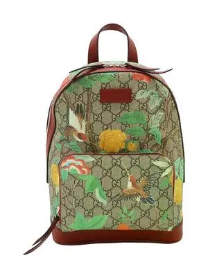 Gucci Small Gg Supreme Web Tian Backpack - Neutrals