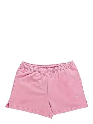 Nike Studio Fleece Lightweight French Terry Mid-rise Shorts - Pink