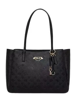 Guess Logo-embossed Tote Bag - Black