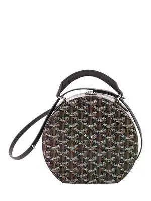 Goyard Alto Hatbox Bag Coated Canvas Satchel - Black
