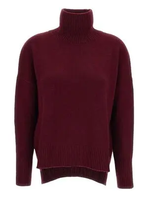 LISA YANG Heidi Cashmere Turtle-neck Sweater - Red