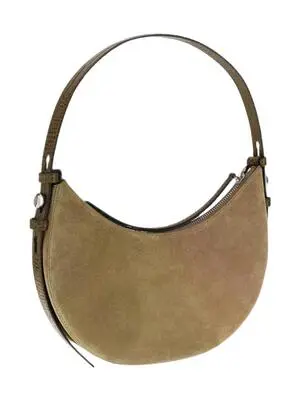 Tory Burch Romy Suede Half Moon Bag - Neutrals